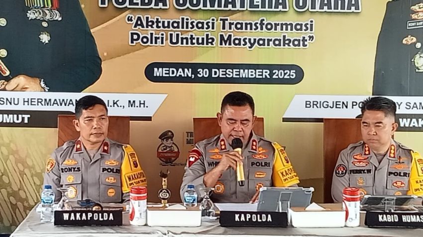 Empati di Tengah Bencana, Polda Sumut Gelar Rilis Akhir Tahun 2025 ...
